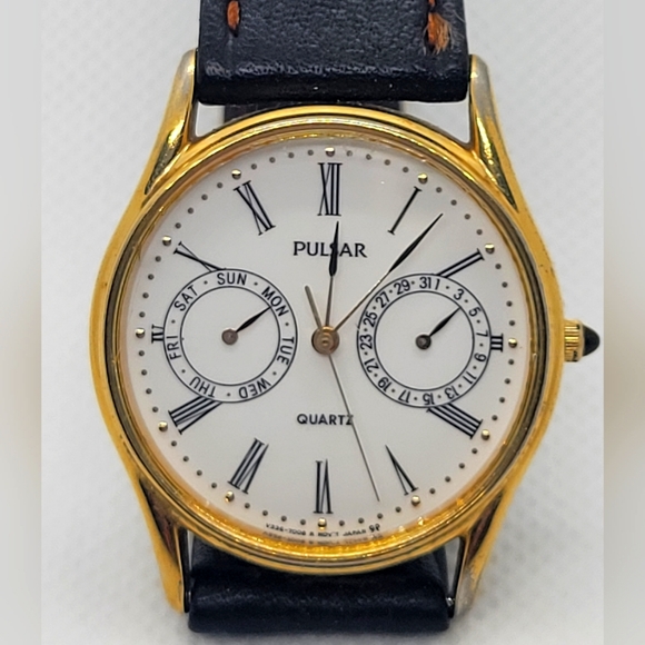 Pulsar | Accessories | Rare Mens Vintage Chronograph Pulsar Gold Tone ...